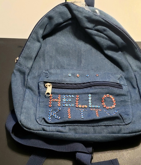 Hello Kitty | Bags | Hello Kitty Denim Backpack Small | Poshmark